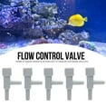 20 Pack Gray ABS Aquarium Air Flow Control Valves for 4mm Tubing 20PCS ...