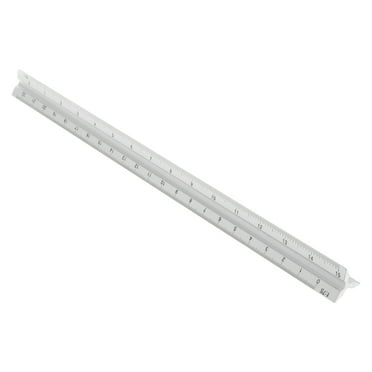 Chartpak Adjustable Triangular Scale Aluminum Architects Ruler, 12 ...