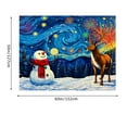 GooTPa Fantasy Vortex Starry Sky Theme Tapestry, Christmas Snowman ...