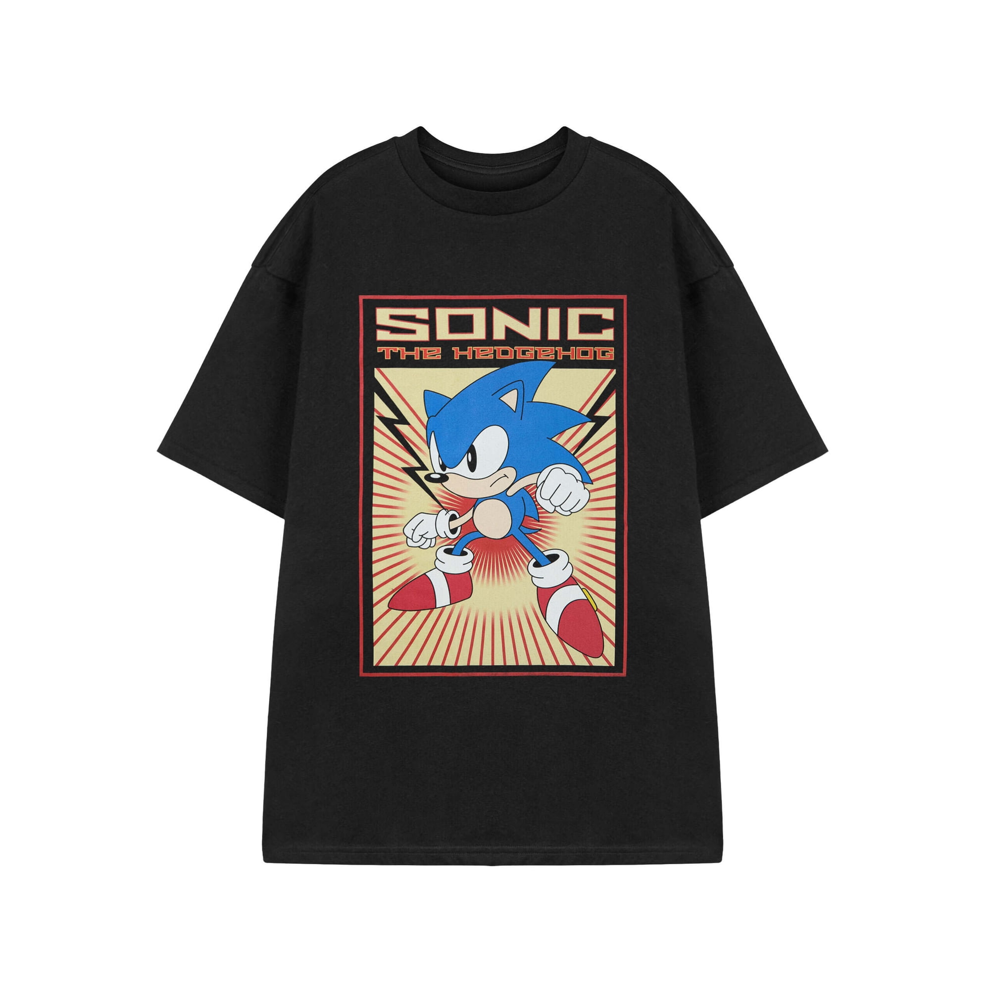 Click here for Sonic The Hedgehog Mens Black Short Sleeved T-Shir... prices