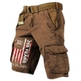 Casual Summer Board Shorts with Large Side Pockets and Belt Loops ...