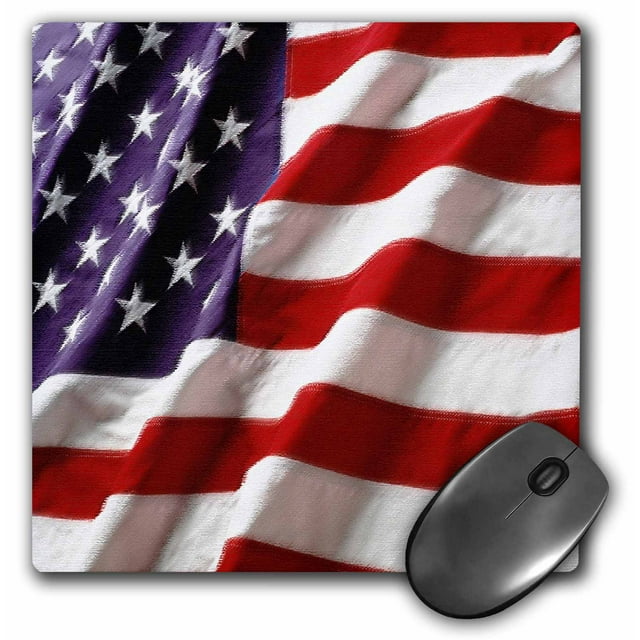 3dRose Textured American Flag, Mouse Pad, 8 by 8 inches - Walmart.com
