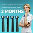 4x Replacement Toothbrush Heads Compatible with Oral B Braun Professional Electric Toothbrushes ...