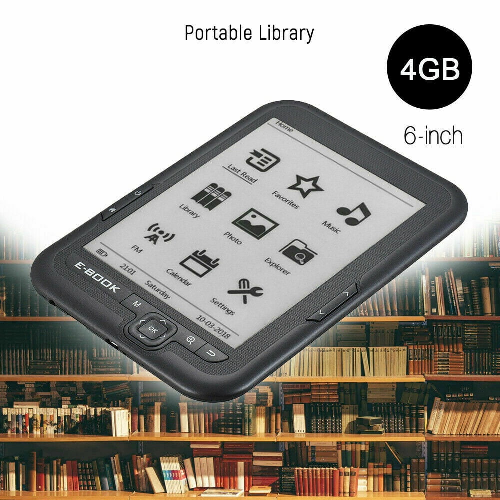 Buy 6 Inch 4GB Ebook Reader E-Ink Capacitive E Book Light Eink Screen E ...