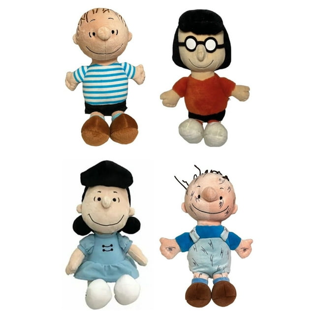 Plush 12" Blue Lucy Pigpen Pig Pen Linus & Marcy Marcie 4 Dolls Peanuts ...