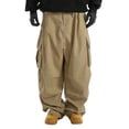 Mavick Cargo Pants for Men Drawstring Elastic Waist Flap Pockets ...