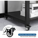 Natwind 2-Tier Office Larger Under Desk Laser Printer Copier Stand Cart ...