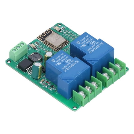Dual Relays Development Board, 30A 2 Channel Relay Module ESP-12F PCB ...