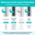 Bluevua RO100ROPOT Replacement Filter Set, Pack of 3 Filters (1 PP, 1 ...
