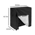 Heavy Duty Firewood Log Rack Cover | 48" x 24" x 42" Outdoor ...