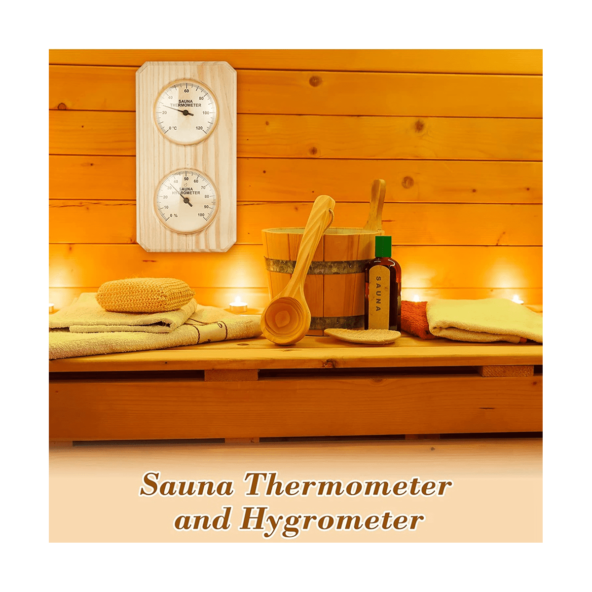 Click here for Unbranded Wooden Sauna Thermometer And Hygrometer... prices