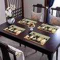 4pcs, Cats Theme Rectangle placemats, fashion print pattern table mat ...