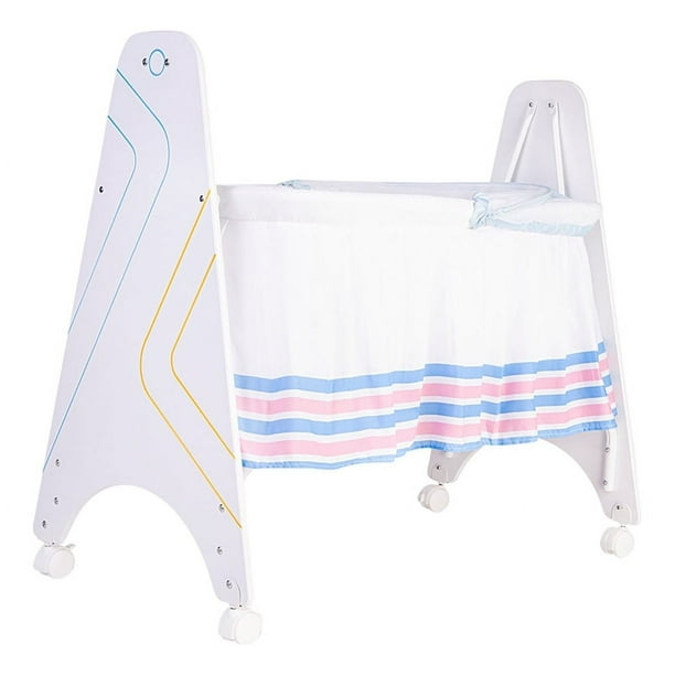 Cuna Moisés Mecedora Aeiou Con Mosquitero Azul | Bodega Aurrera en línea