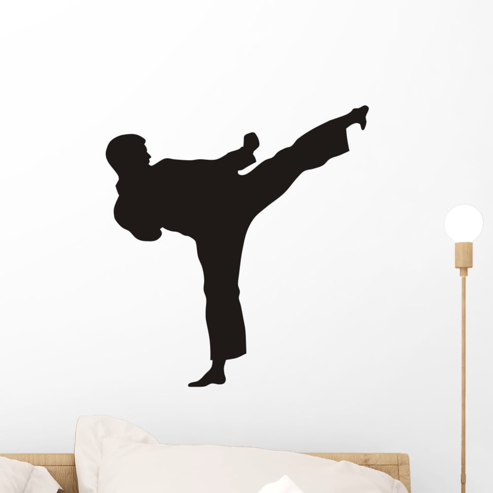 Karate Wall Decal by Wallmonkeys Peel and Stick Graphic (18 in H x 17 ...