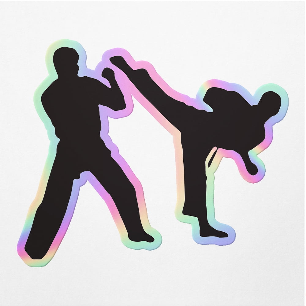 Vinyl Stickers Decals Of Karate Illustration - Apply On Any Smooth ...