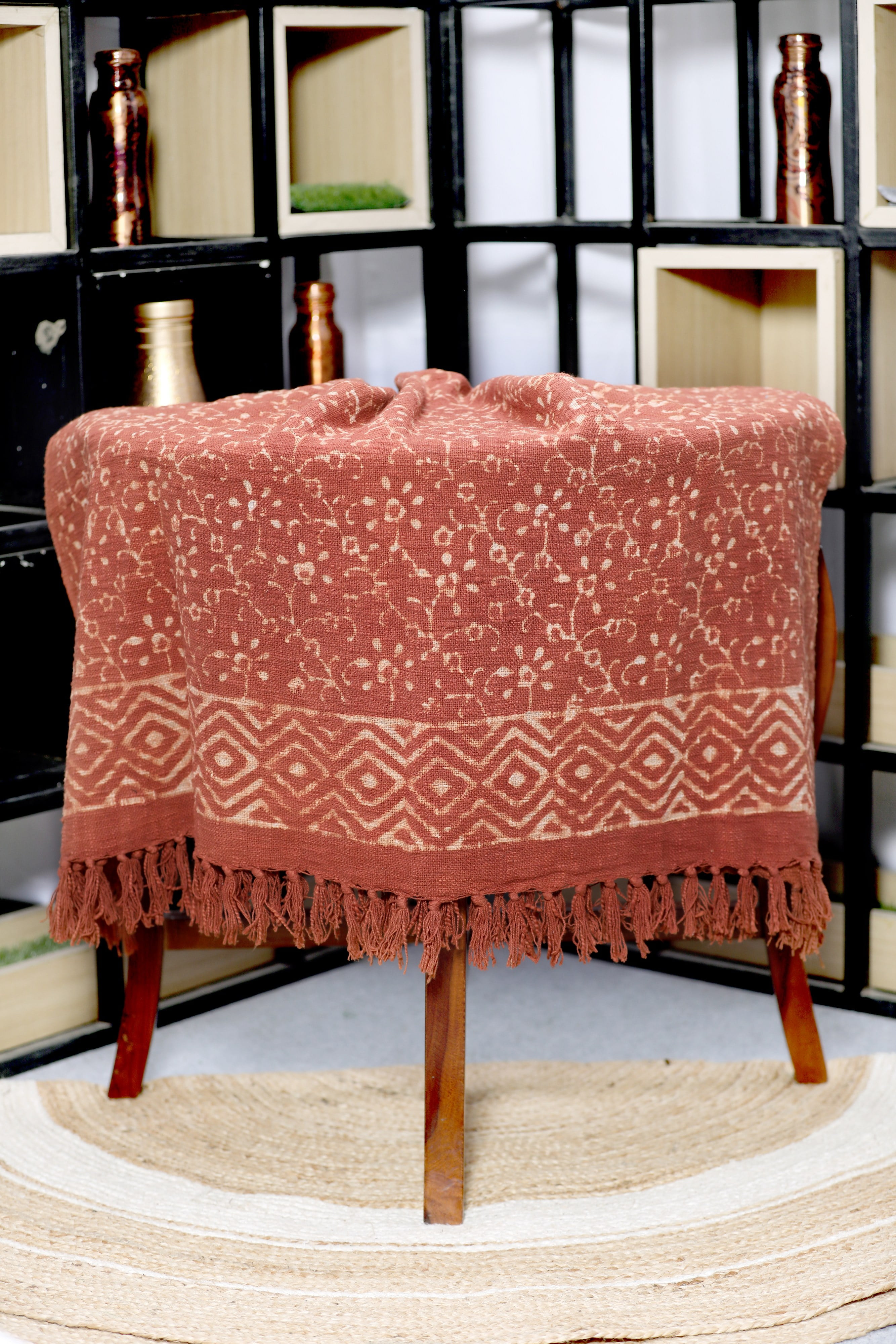 Hand Block Print Throw Blanket Indian Handmade Cotton Sofa Décor ...