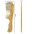Onedor Handmade 100% Natural Green Sandalwood Hair Combs - Anti-Static ...