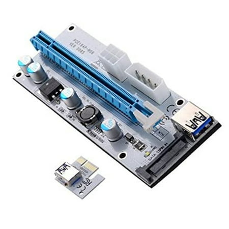 Maoww PCI-E Riser Board 6-pin Interface 1x to 16x Adapter 6-pin PCI-E ...