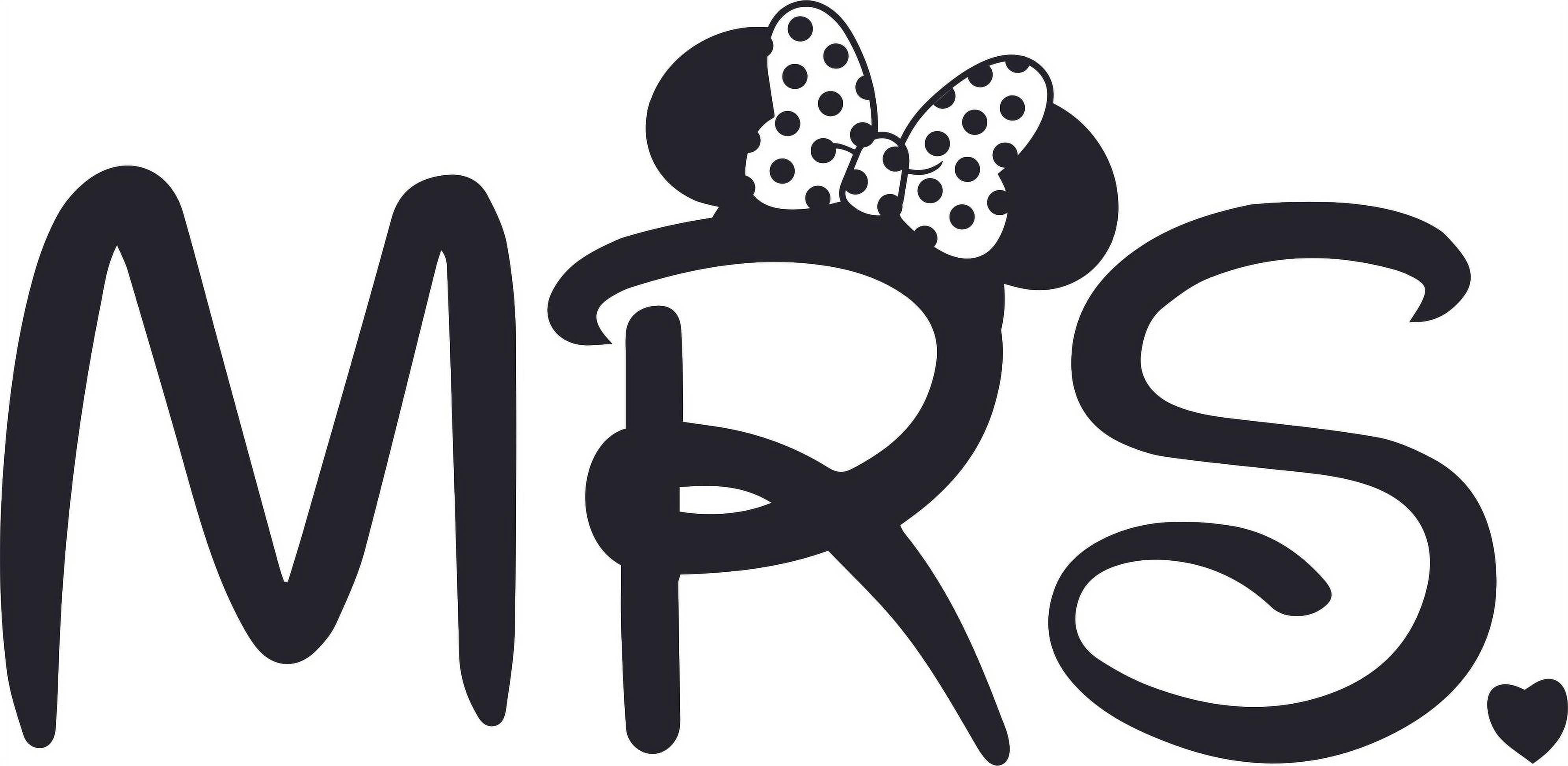 The Mrs. Cartoon Character Art Vinyl Decors Sticker Design Decal Girl ...