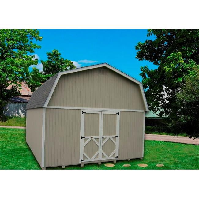 Little Cottage 16x24 CWGB-WPNK Classic Large Barn DIY Kit, 16 x 24 ft ...