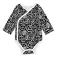 Long Sleeve Onesies Girl Boy, Gear Pattern Cute Comfy Cotton Unisex ...