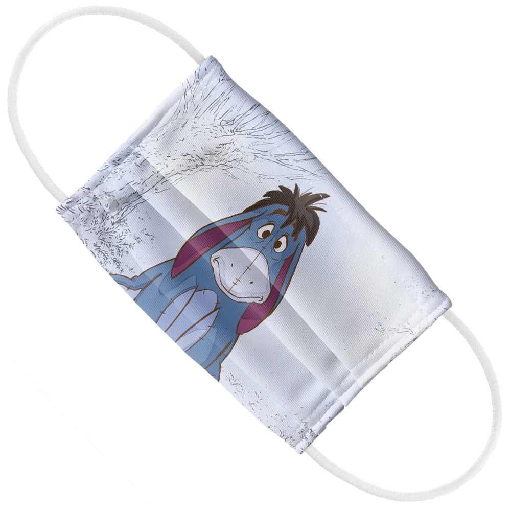 Winnie The Pooh Kids Eeyore 2-Ply Reusable Cloth Face Mask Covering ...