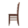 Winsome Benjamin Ladder-Back Chairs, 2-PC Set, Walnut Finish - Walmart.com
