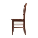 Winsome Benjamin Ladder-Back Chairs, 2-PC Set, Walnut Finish - Walmart.com