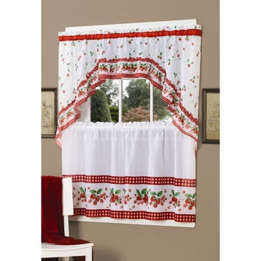 Evideco Small Flat Cafe Curtain Rod Adjustable Set of 2 White 12" to 16 ...