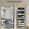 1 Pack 5 Tier No Drill Over the Door Hanging Storage Organizer, Large ...