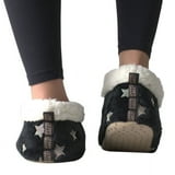 Oooh Geez Women's Cozy Fuzzy Bootie Slippers, Sherpa House Shoes, Starz ...