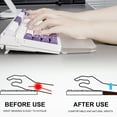 Acrylic Keyboards Wrist Pad, Frosted Finish 61 104Keys Hand Rest for ...