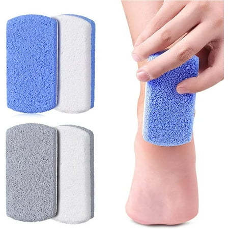 Foot Pumice Stone, 4 Pieces Reusable Pumice Stones for Skin Callus ...