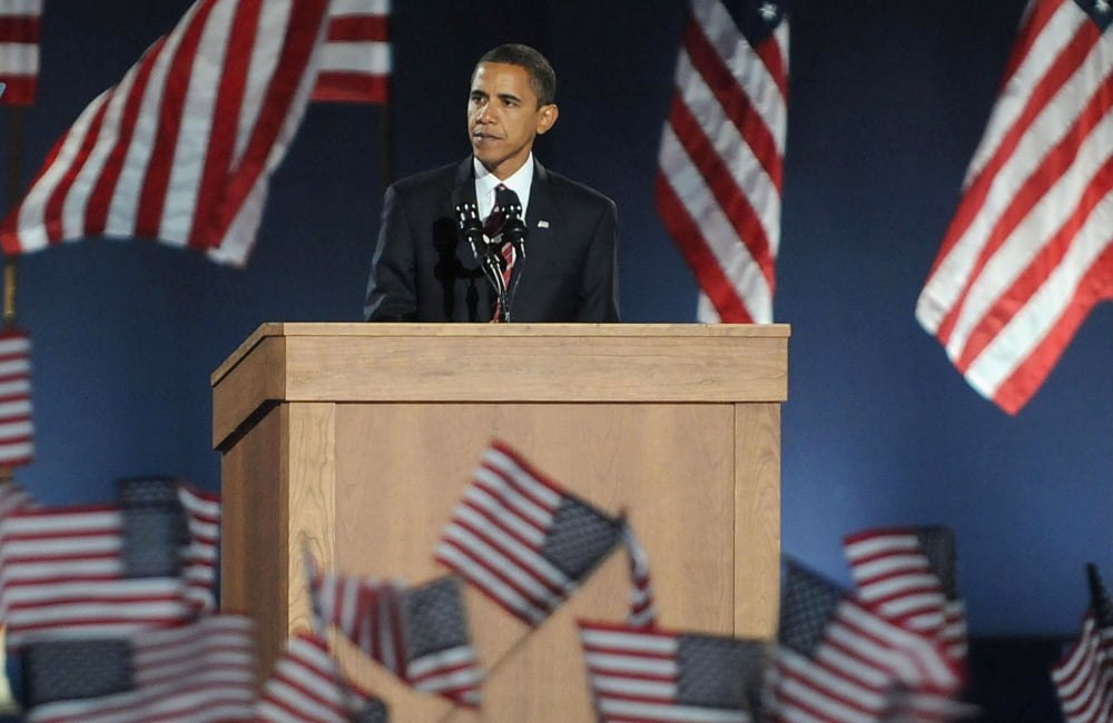 US President Elect Senator Barack Obama At A Public Appearance For ...