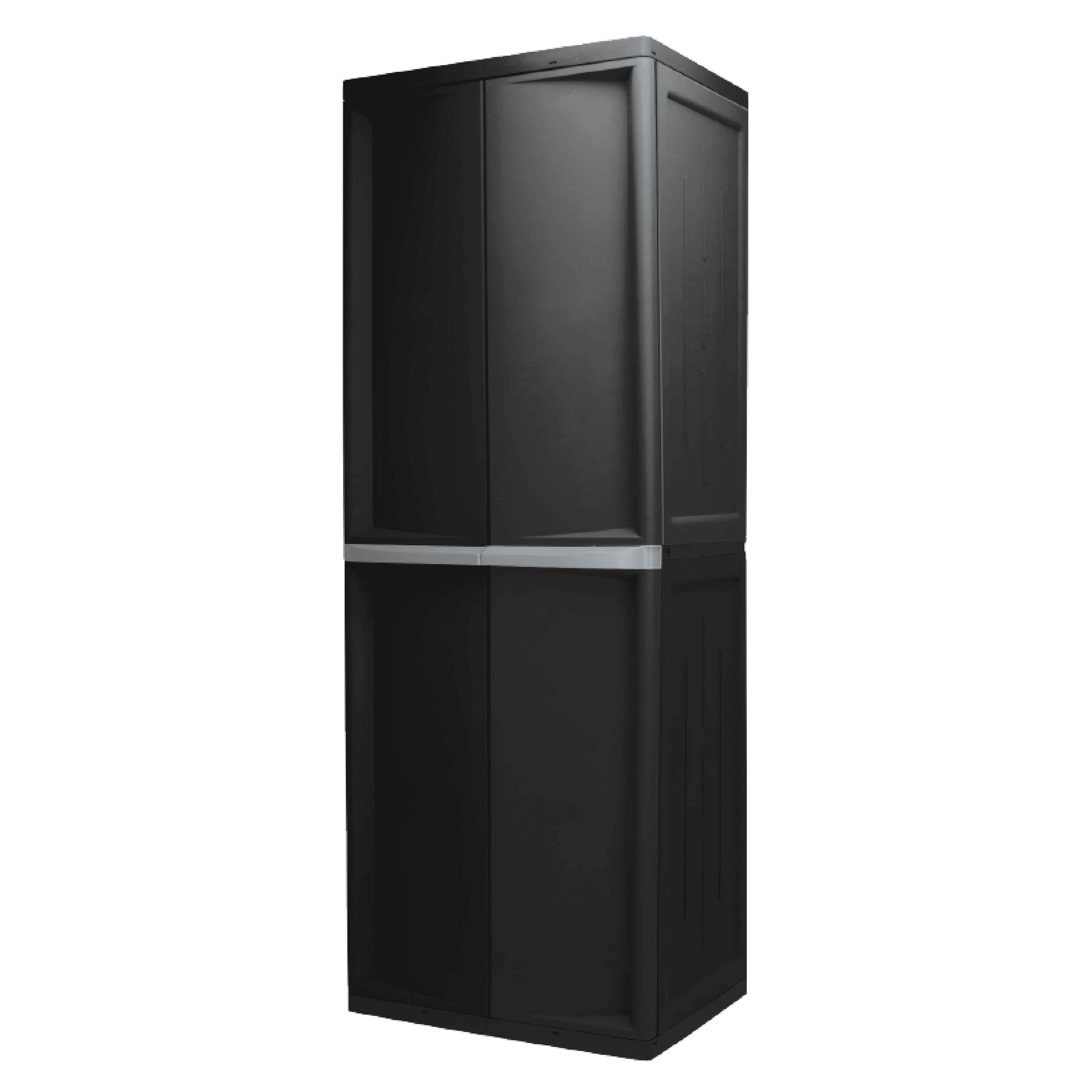 Hyper Tough Plastic 4-Shelf Garage Storage Cabinet, Black - Walmart.com Hyper Tough Plastic 4-Shelf Garage Storage Cabinet, Black - Walmart.com