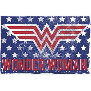 DC Comics Licensed Heavy Duty Embossed Metal Sticker-Colored Wonder ...