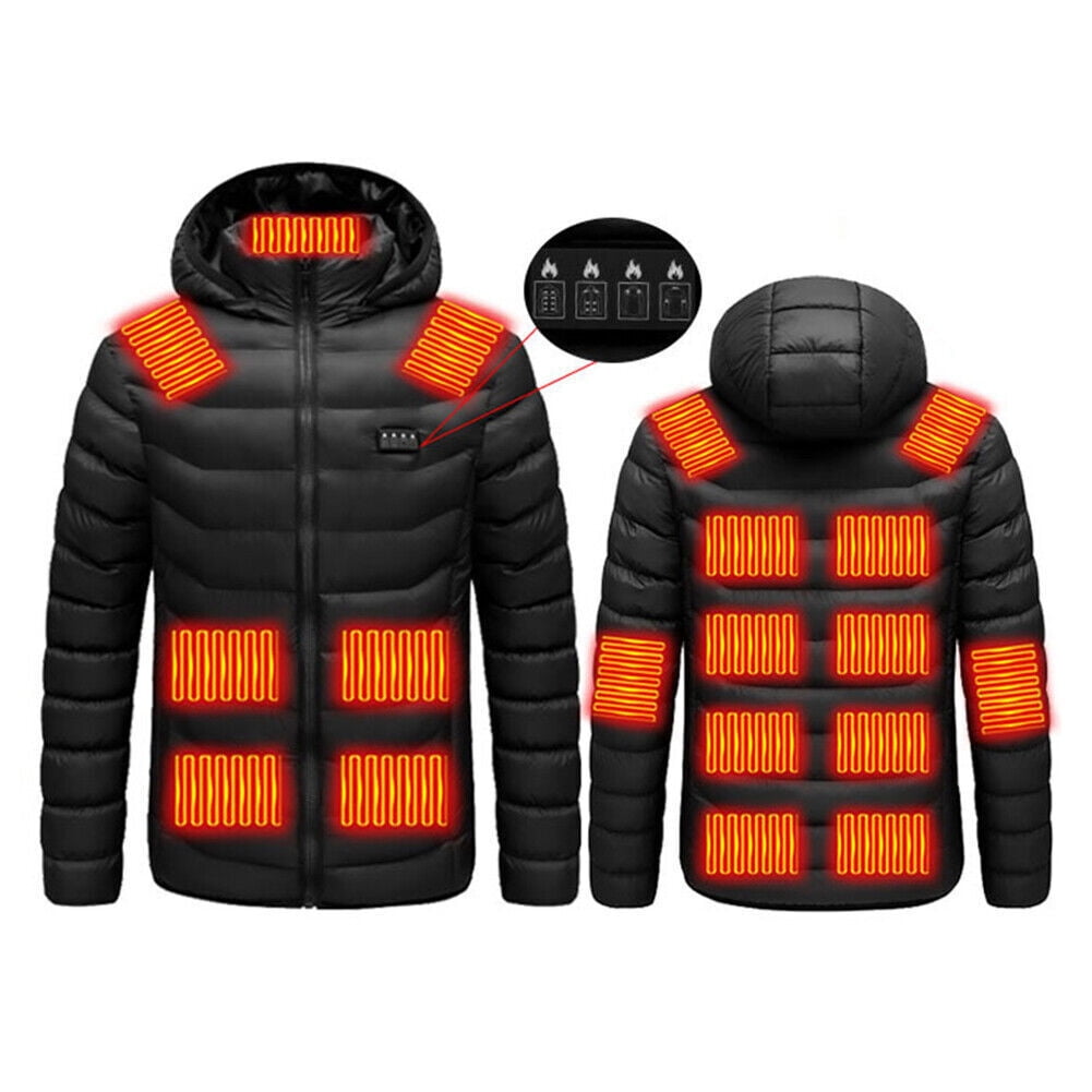 Heated Warm Winter Electric USB Jacket Men Women Heating Coat Thermal ...
