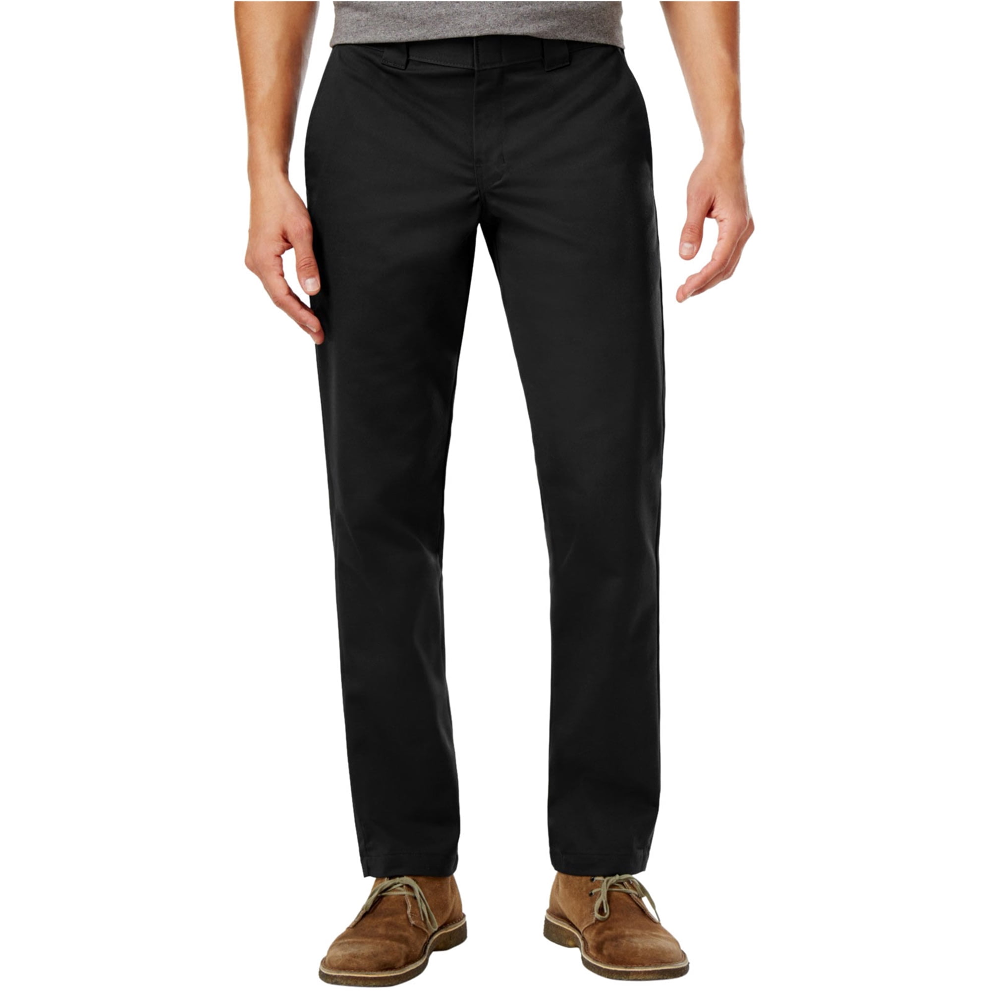 Dickies Pantalones chinos de trabajo informales para hombre, negro, 38W ...