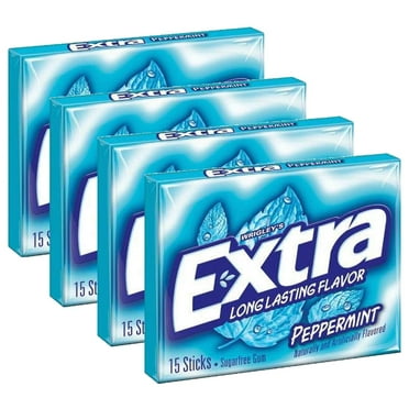 Extra Peppermint Gum, 15-Stick Slim Packs (Pack of 20) - Walmart.com