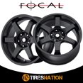 Focal 421B X 16x7 5x100/5x114.3 +42et Satin Black W/Satin Clear Coat ...
