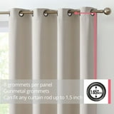THD Cambridge 100% Blackout Total Privacy Grommet Window Treatment Curtain Panels - Set of 2 ...