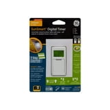 GE SunSmart In-Wall Self Adjusting Digital - Timer - white - Walmart.com