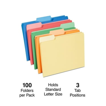 C-Line Write-On Poly File Jackets, Letter Size, Assorted Colors, Pack ...