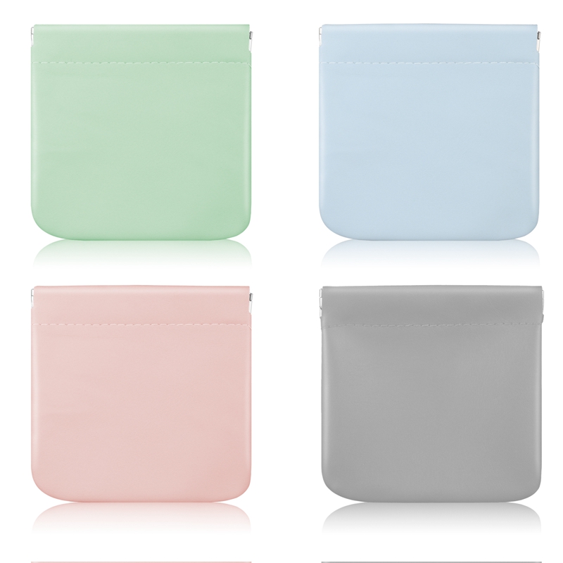 Rumbeast 4 Pcs Pocket Cosmetic Bag, Mini Leather Makeup Organizer ...