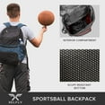 XELFLY Basketball Backpack with Ball Compartment – Sports Equipment Bag ...