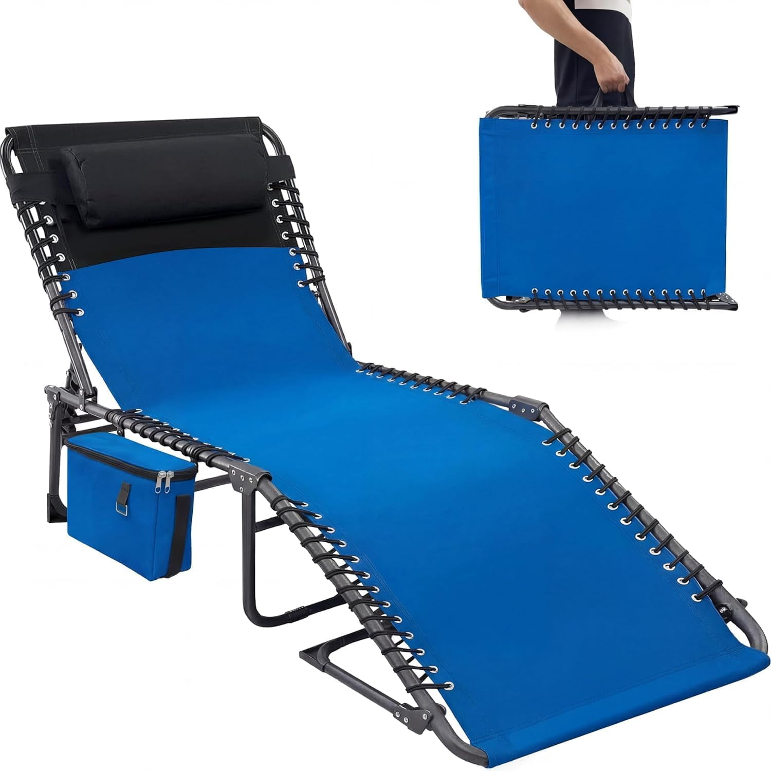 Click here for Yusazens Chaise Lounge Chair Outdoor 5 Position Ad... prices