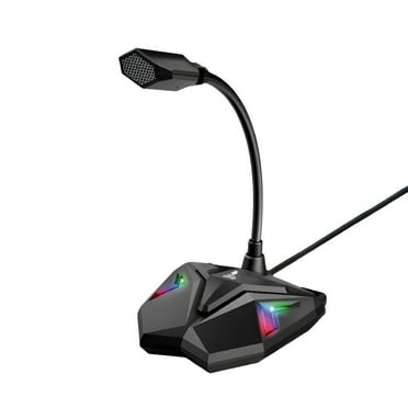 YongCo Plugs and Play USB Microphone for Gaming Streaming with LED ...