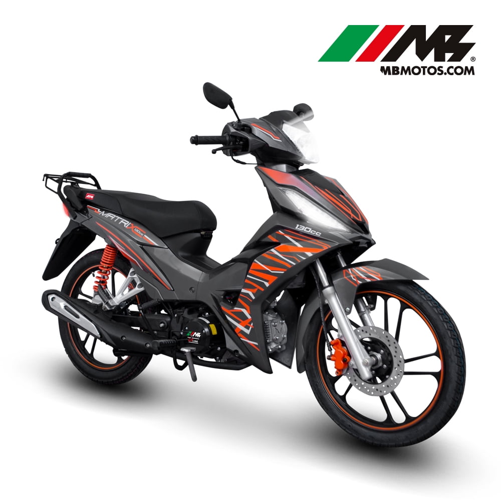 Motocicleta MB MOTOS Matrix 130cc Naranja 2024 MB Motos Matrix 130GT ...