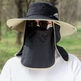 Men Sun Hat Outdoor UV Protection Breathable Wide Brim Neck Face Flap ...