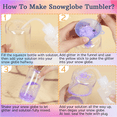 DIY Snow Globe Kit 11pcs Snow Globe Tumbler Supplies, Plastic Squeeze ...